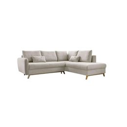 Miuform Ecksofa mit Schlaffuntkion Scandic Lagom ¦ beige ¦ Maße (cm): B: 242 H: 90 » Höffner