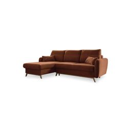 Miuform Ecksofa mit Schlaffunktion Scandic Lagom &brvbar; rot &brvbar; Ma&szlig;e (cm): B: 235 H: 90 &raquo; H&ouml;ffner