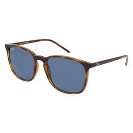 Ray-Ban RB4387 | Herren-Sonnenbrille | Fassung: Vollrand, Quadratisch, Kunststoff, Havanna | Glasfarbe: Blau