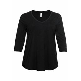 sheego Shirt female Black size 44/46