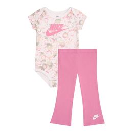 Nike Sportswear Set M&auml;dchen Gr&ouml;&szlig;e 86 grau / hellorange / hellpink / wei&szlig;