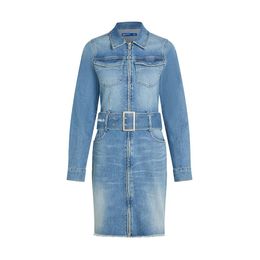 KARL LAGERFELD JEANS Kleid Damen Größe 38 hellblau Winterkleid