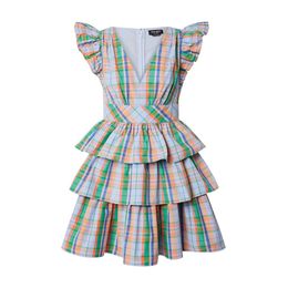 Kate Spade Dress 'Sunshine Madras Tiered Dress' female Mixed colors size 2
