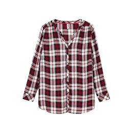 sheego Bluse Damen Gr&ouml;&szlig;e 9XL burgunder / pastellrot / schwarz / wei&szlig;