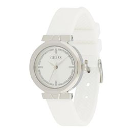 Guess Uhr 'MINI RUMOUR' Damen Gr&ouml;&szlig;e One Size silber / wei&szlig;