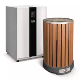 REMKO ARTstyle-W&auml;rmepumpe HTS 80 Holzoptik Designline CAMURA