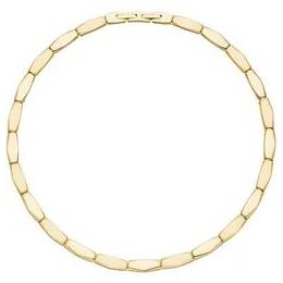 Collier Jobo, gold (goldfarben), Halsketten, Damen, Edelstahl, L: 46, Collier, Edelstahl goldfarben 46 cm