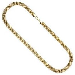 Collier Jobo, gold (goldfarben), Halsketten, Damen, Silber 925 (Sterlingsilber), L: 45, Collier, 925 Silber vergoldet 45 cm