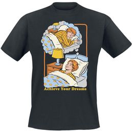 Steven Rhodes Achieve Your Dreams T-Shirt schwarz in 4XL #DTG - Design 012 - Gildan Softstyle