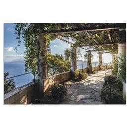 Wandbild Artland "Garten der Villa San Michele auf Capri", gr&uuml;n (farbe bild(er): gr&uuml;n), B:120cm H:80cm, Bilder, als Alubild, Leinwandbild, Poster in verschied. Gr&ouml;&szlig;en