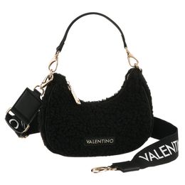 Valentino Handbags Hobo VALENTINO BAGS "SPECIAL CAMY", Damen, Gr. B/H/T: 23cm x 19cm x 6cm, schwarz (nero), Polyester, Taschen, in modischer Teddy-Optik