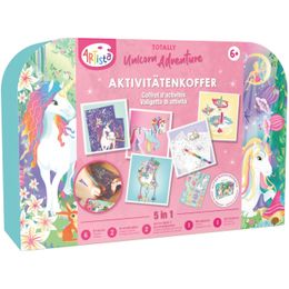 Kreativset ARTISTA "Aktivitätenkoffer Einhorn 5in1", bunt, Kreativsets, Jungen
