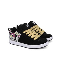 DC Shoes Damen Sneaker "Court Graffik", Gr. 11schwarz, multi, weiß, 55, 91% Leder, 38, 75% Synthetik, 5, 34% Polyester, Schuhe