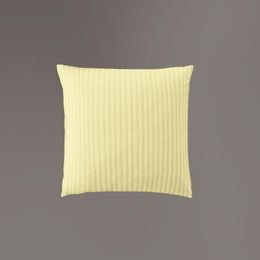Kissenbezug Irisette "Lumen 8129", gelb (vanill), B:40cm L:40cm, Interlock-Jersey, Obermaterial: 100% Baumwolle, Kissenbezüge, Kissenbezug, hochwertig und traumhaft weich