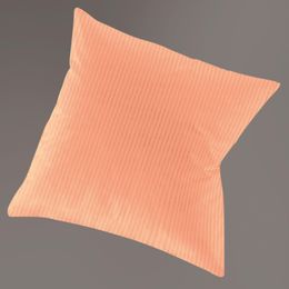 Kissenbezug Irisette "Lumen 8129", orange, B:80cm L:80cm, Interlock-Jersey, Obermaterial: 100% Baumwolle, Kissenbezüge, hochwertig und traumhaft weich