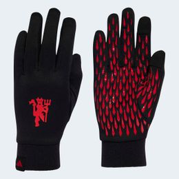 Trainingshandschuhe adidas Performance "MUFC FP GLOVES", Herren, Gr. L, schwarz, mufc rot, Obermaterial: 100% Polyester, Handschuhe, Manchester