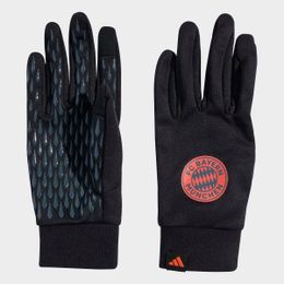 Damen Trainingshandschuhe "FCB FP GLOVES"schwarz, easy coral, Gr. S, adidas Performance, Obermaterial: 100% Polyester, Handschuhe, Bayern