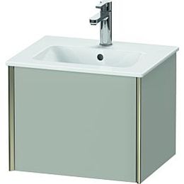 Duravit XViu Waschtisch-Unterschrank XV42150B107 51x42x40cm, 1 Auszug, wandhängend, champagner matt, betongrau matt