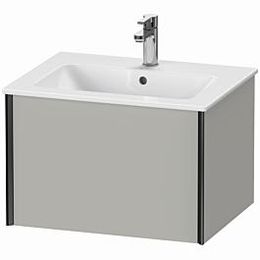 Duravit XViu Waschtisch-Unterschrank XV40250B207 61 x 40 x 48 cm, betongrau matt, 1 Auszug, wandhängend, schwarz matt