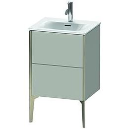 Duravit XViu Waschtisch-Unterschrank XV40690B107 51x42x59,1cm, 2 Auszüge, champagner matt, betongrau matt