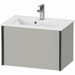 Duravit XViu Waschtisch-Unterschrank XV40780B207 61 x 40 x 39 cm, betongrau matt, 1 Auszug, wandhängend, schwarz matt