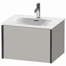 Duravit XViu Waschtisch-Unterschrank XV40320B207 61 x 39,7 x 48 cm, betongrau matt, 1 Auszug, schwarz matt