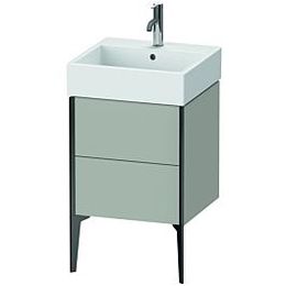 Duravit XViu Waschtisch-Unterschrank XV45330B207 48,4 x 49,3 x 45,4 cm, betongrau matt, 2 Auszüge, schwarz matt