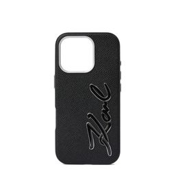 K by KARL LAGERFELD Karl Lagerfeld Smartphone Case 'iPhone 16 Pro Max' female Black size One Size