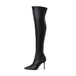 K by KARL LAGERFELD Karl Lagerfeld Overknees 'Sarabande' Damen Gr&ouml;&szlig;e 38 schwarz Winterschuhe