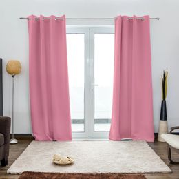 &Ouml;senvorhang | verdunkelnd 140 x 245cm, rosa | 1er Pack | VICTORIA M