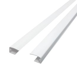F&uuml;hrungsschienen f&uuml;r Verdunkelungsrollo / Thermorollo Tenebra, wei&szlig;, 2 St&uuml;ck a 80cm | VICTORIA M