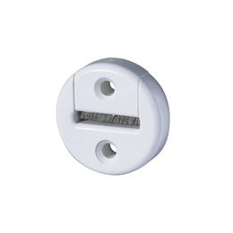 Rollladen Gurtf&uuml;hrung rund mit B&uuml;rsteneinsatz f. 23mm Gurt, weiss (170001) | JAROLIFT