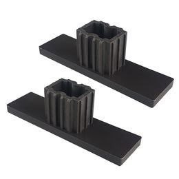 Verschlusskappe f&uuml;r Rollladen-F&uuml;hrungsschienen PPD 79 (79 x 22 mm) | 2er Set, braun | JAROLIFT