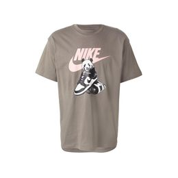 Nike Sportswear T-Shirt Herren Größe L azur / basaltgrau / rot / weiß