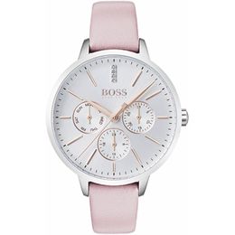 BOSS Multifunktionsuhr Damen Gr&ouml;&szlig;e One Size rosa / silber