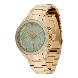 BOSS Uhr 'RUNNER FOR HER' Damen Gr&ouml;&szlig;e One Size gold / pastellgr&uuml;n