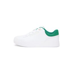 Tommy Hilfiger Sneaker Damen Gr&ouml;&szlig;e 36 tanne / wei&szlig; Sommerschuhe