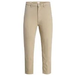 Jack & Jones Chinohose JACK & JONES "JPRCCMARCO JJFRANK CHINO PANT NOOS", Herren, Gr. 32, L&auml;nge 32, grau (plaza taupe), Web, Obermaterial: 92% Baumwolle, 6% Polyester, 2% Elasthan, unifarben, slim fit kn&ouml;chellang, Hosen Chinohose