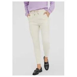 V&eacute;ro Moda Jogger Pants VERO MODA "VMEVA MR LOOSE STRING PANT GA NOOS", Damen, Gr. S (36), L&auml;nge 32, beige (birch), Web, Obermaterial: 65% Viskose (LENZINGTM ECOVEROTM), 30% Nylon, 5% Elasthan, unifarben, loose fit 7/8-L&auml;nge, Hosen, hinten mit elastischem B&uuml;ndchen