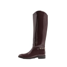 Lipsy Stiefel Damen Gr&ouml;&szlig;e 37 burgunder Winterschuhe