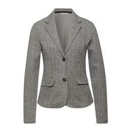 Street One Blazer Damen Gr&ouml;&szlig;e 44 graumeliert / schwarz / wei&szlig;