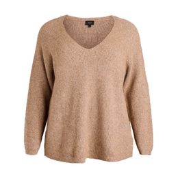 ZIZZI Pullover 'CAVILMA' Damen Gr&ouml;&szlig;e 7XL/8XL braunmeliert