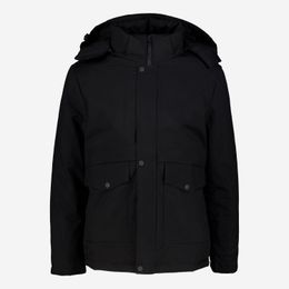 Invicta Schwarze Jacke mit abnehmbarer Kapuze