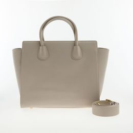 Graue Brooke Henkeltasche aus Leder
