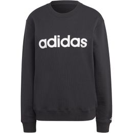 Adidas Essentials Linear French Terry Sweatshirt Damen - schwarz - Gr. XS - Baumwolle
