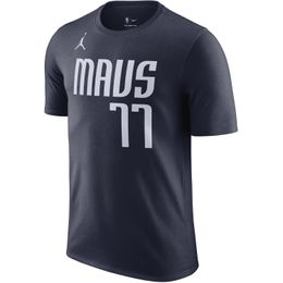 Nike Luka Doncic Dallas Mavericks T-Shirt Herren - blau - Gr. S - Baumwolle