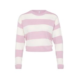 Only Petite Pullover 'ONLDERRY' Damen Gr&ouml;&szlig;e L orchidee / wei&szlig;