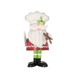 Dekofigur Santa mit Lebkuchen 31 cm
