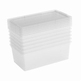 Aufbewahrungsbox transparent 5,6 l 6 Stk.