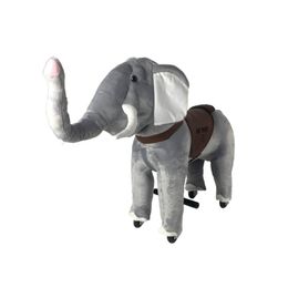 TPFLiving Reittier Elefant Dumbo grau Gr&ouml;&szlig;e S